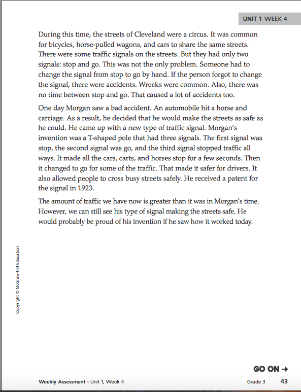 Unit 1, Week 4 Wonders Assessment - Moena Pleasant | Library | Formative