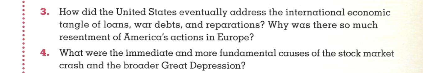 APUSH Chapter 31-32: The Politics of Boom and Bust (1920-1932) & The ...