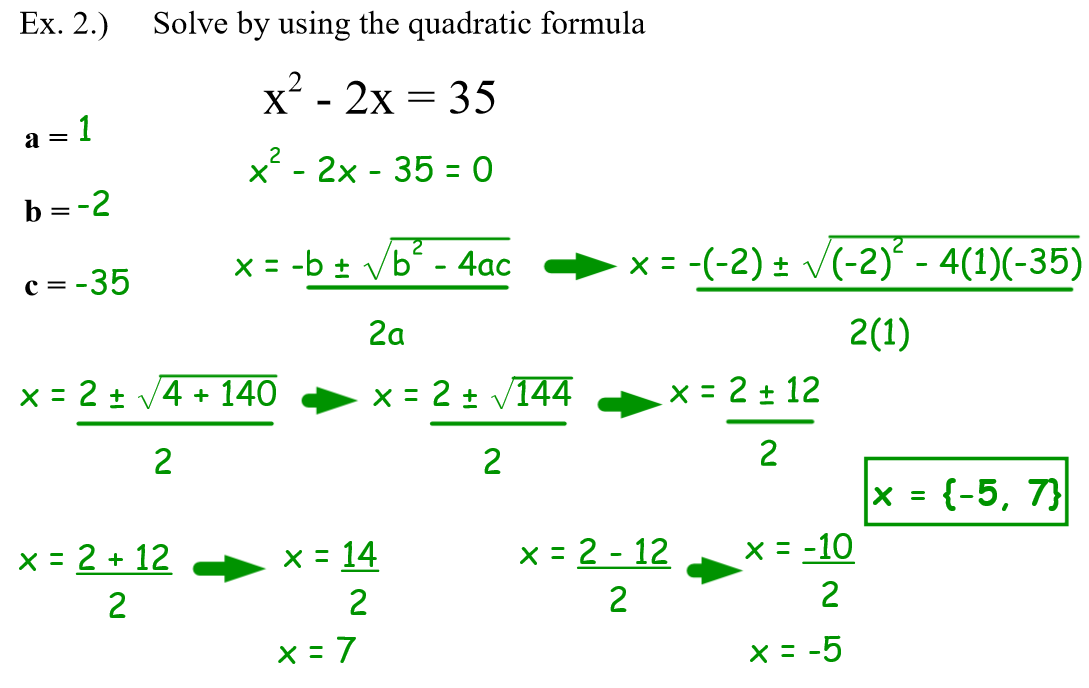 Quadratic Formula #2 - Jeanmarie Mullen | Library | Formative