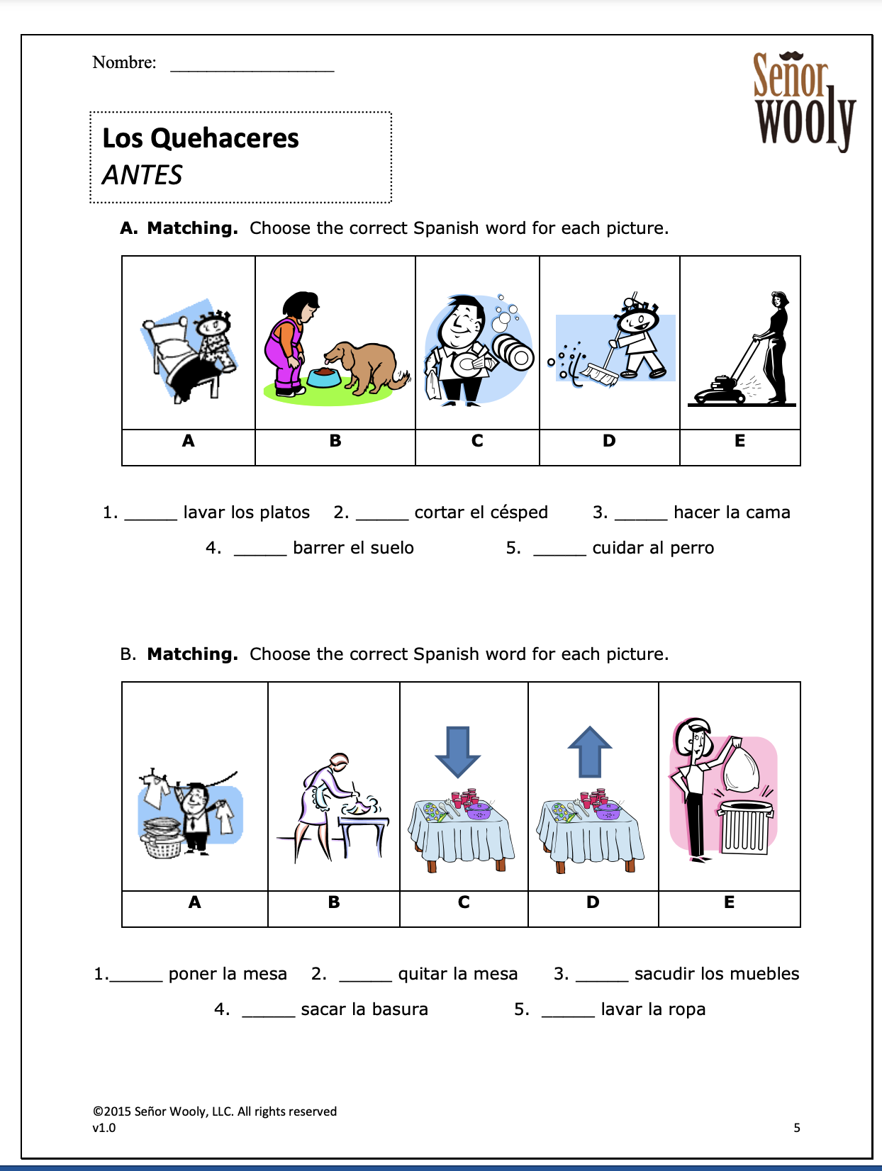 Los quehaceres Señor Wooly - Marcelo Leal | Library | Formative