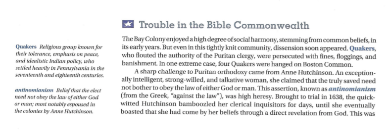 APUSH Chapter 3: Settling the Northern Colonies (1619-1700) - Haiyen ...