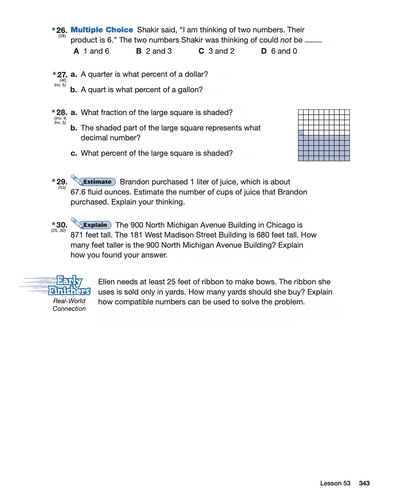12/1 Wednesday, Math Lesson 53odd - Susan Whitfield | Library | Formative