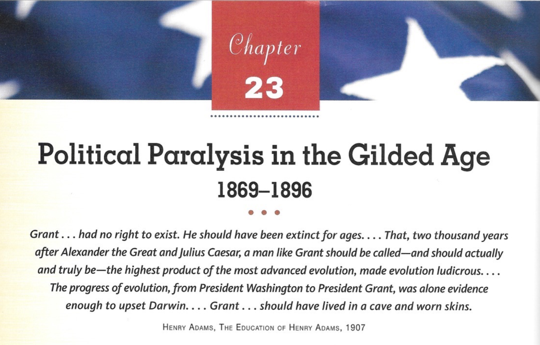 APUSH Chapter 23 - Political Paralysis in the Gilded Age (1869-1896 ...
