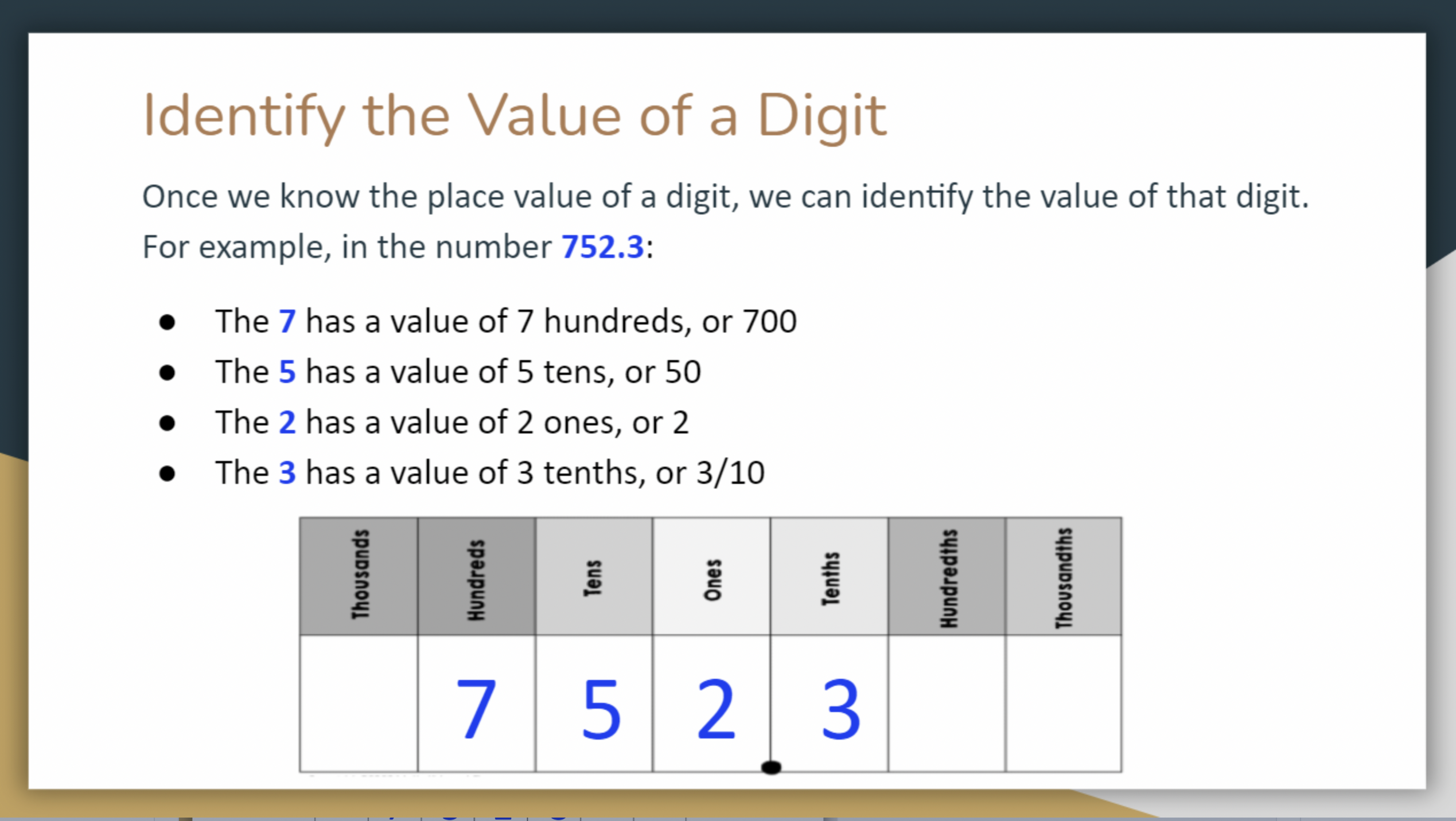 1A Place Value - Jill Hand - VUSD Browns Valley | Library | Formative