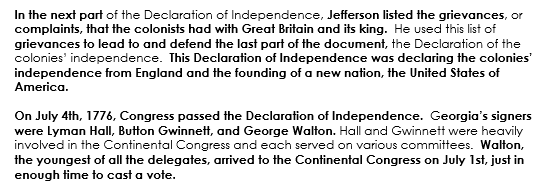 H3b_The Declaration of Independence & Georgia - Rikki Stewart | Library ...