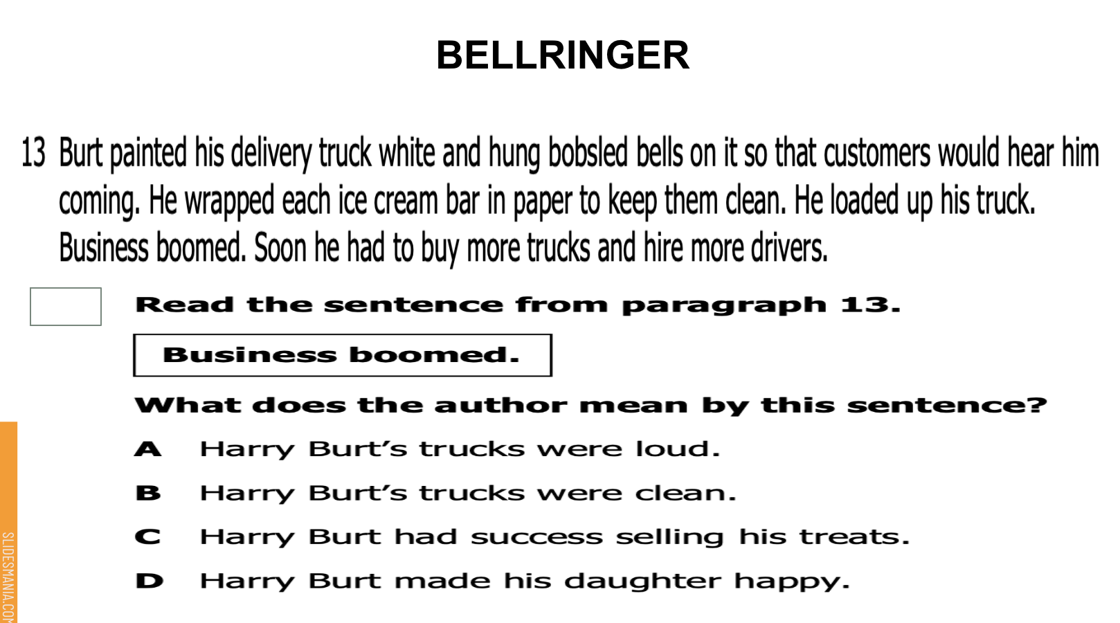 Tues, Nov 14-ELA Bellringer (RI.3.4) - Rakesia Gray | Library | Formative