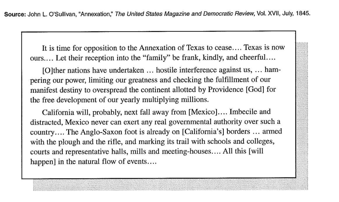 Unit 4 Lesson 2: Manifest Destiny - Matthew Williams | Library | Formative