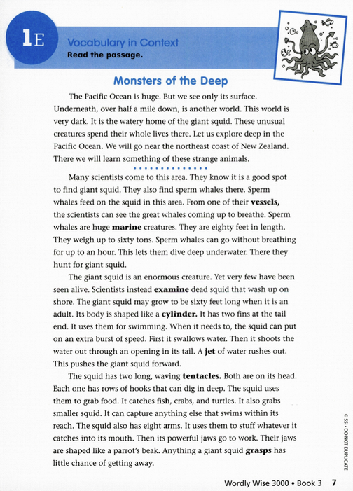 Lesson 1E Wordly Wise Book 3 - Alexis Campbell | Library | Formative