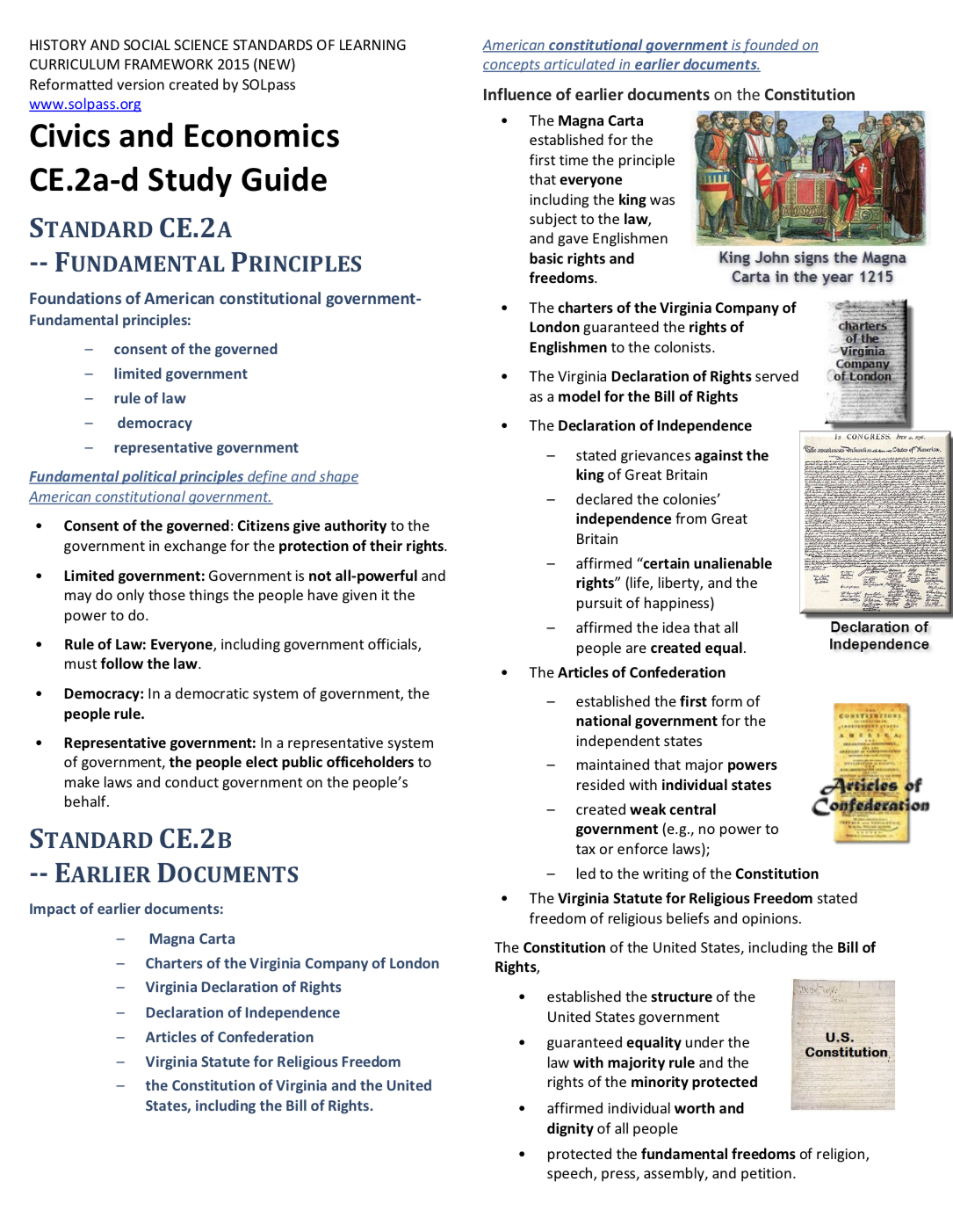 Civics SOL Review: Standard 2 Foundations - Danny Higgins | Library ...