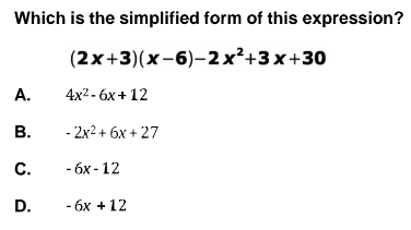 Algebra 1 EOC Practice Test - Amanda Ponting | Library | Formative